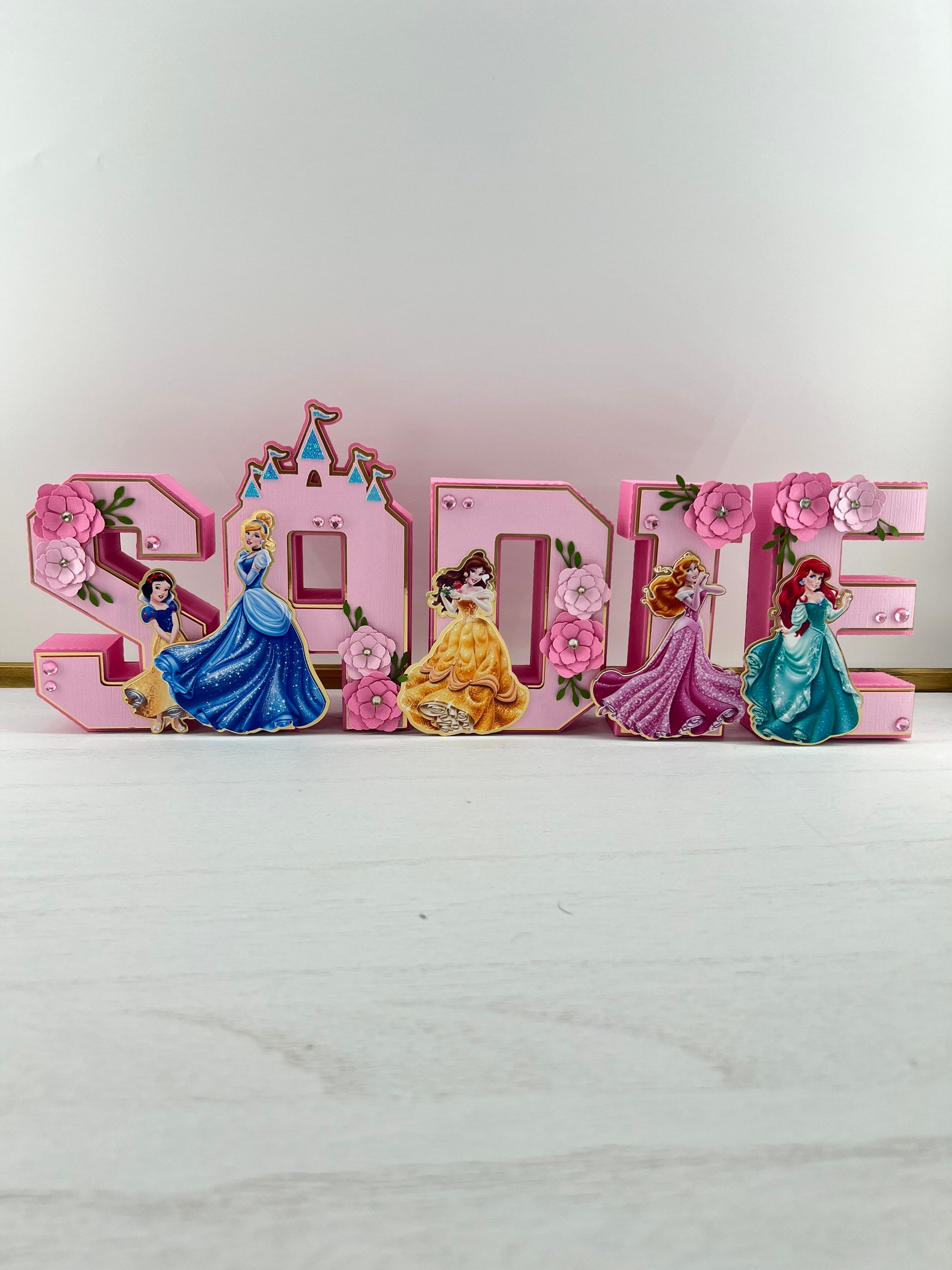 Princess 3D Letters Princesses Party Decorations Princesses - Etsy