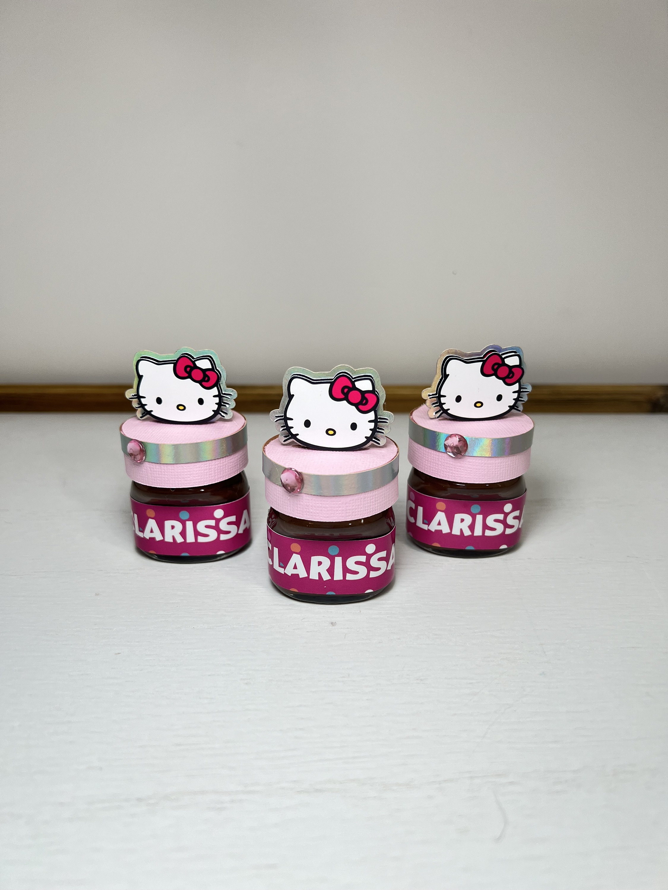 Hello Kitty Mini Nutella, Hello Kitty Party Decor, Hello Kitty Birthday ...