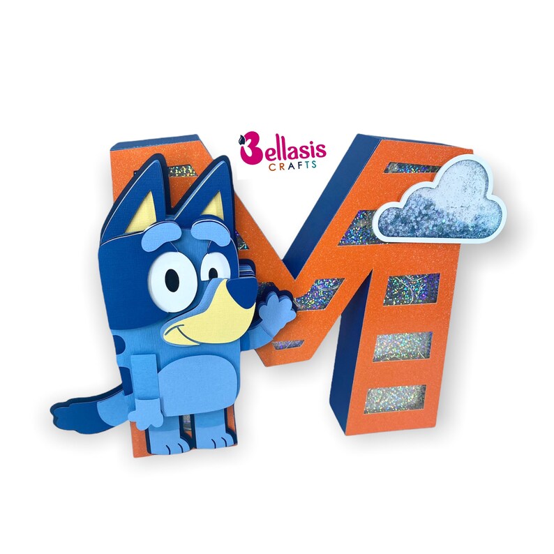 Bluey Letter 3D Bluey Party Decor Bluey Birthday Bluey | Etsy