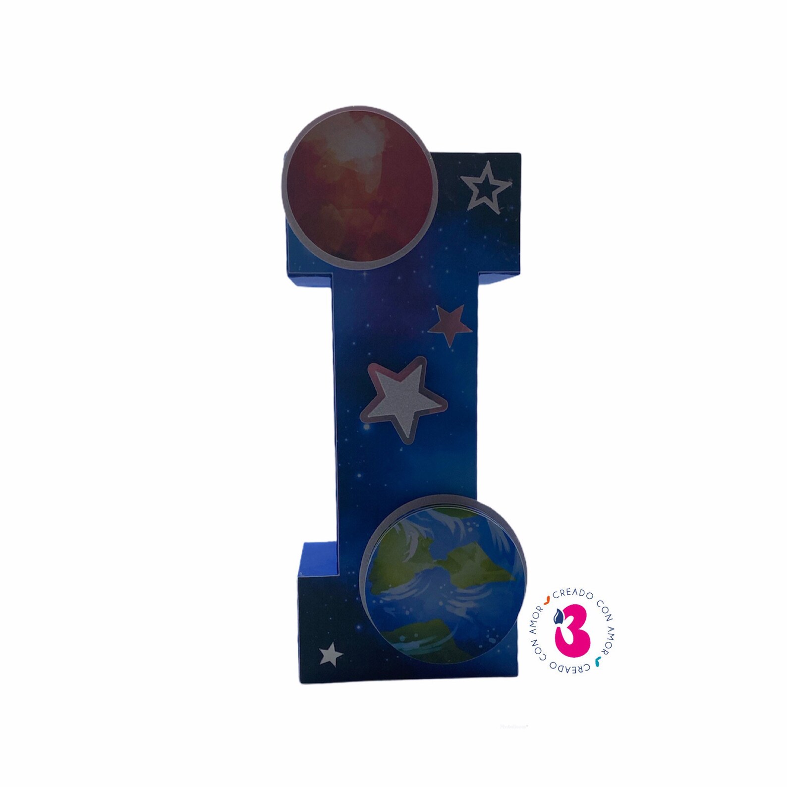 Planets 3D Letters Galaxy 3D Letters Space 3D Letter - Etsy