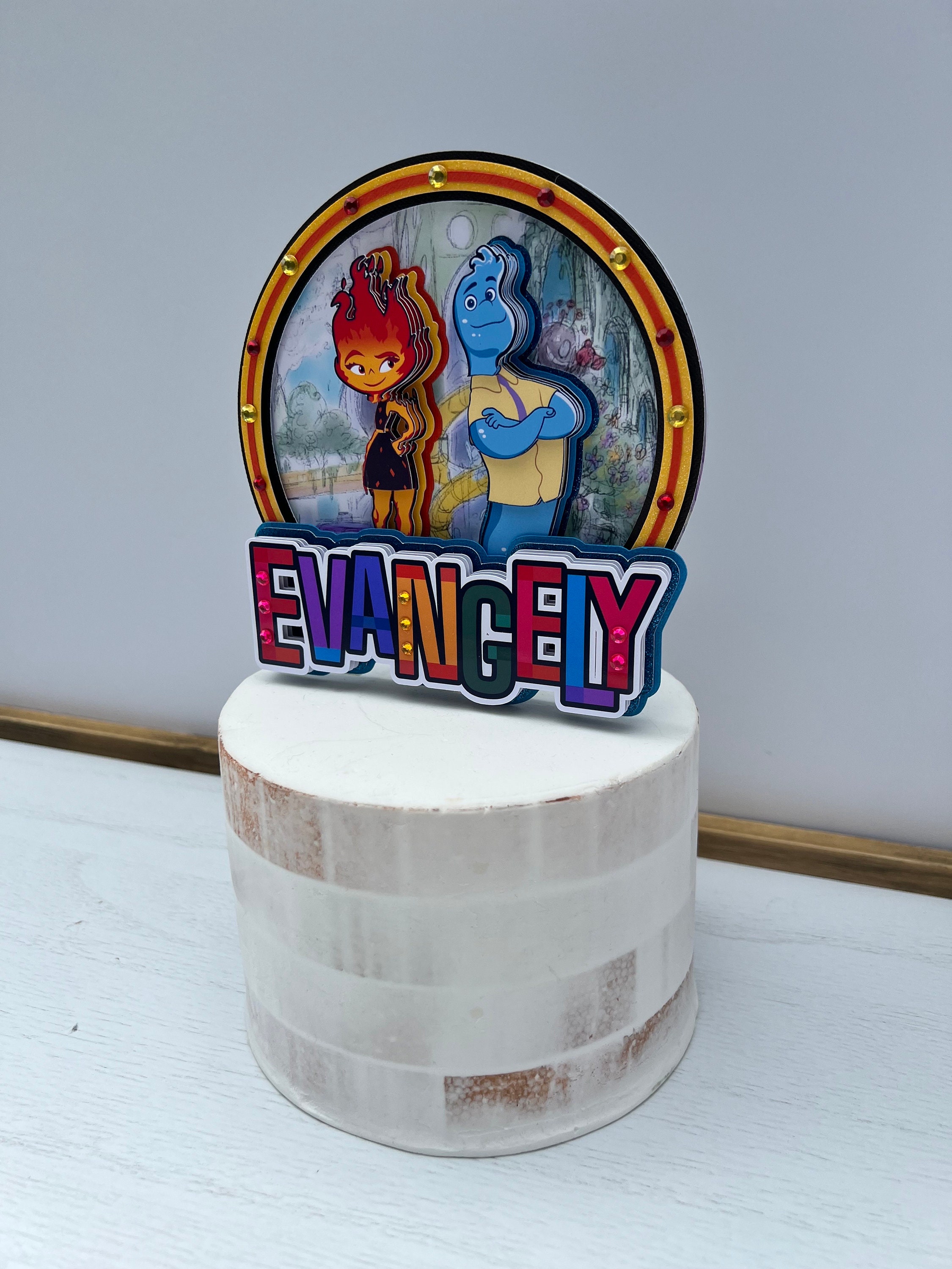 Elemental Caketopper, Elemental Party Decor, Elemental Birthday Party ...