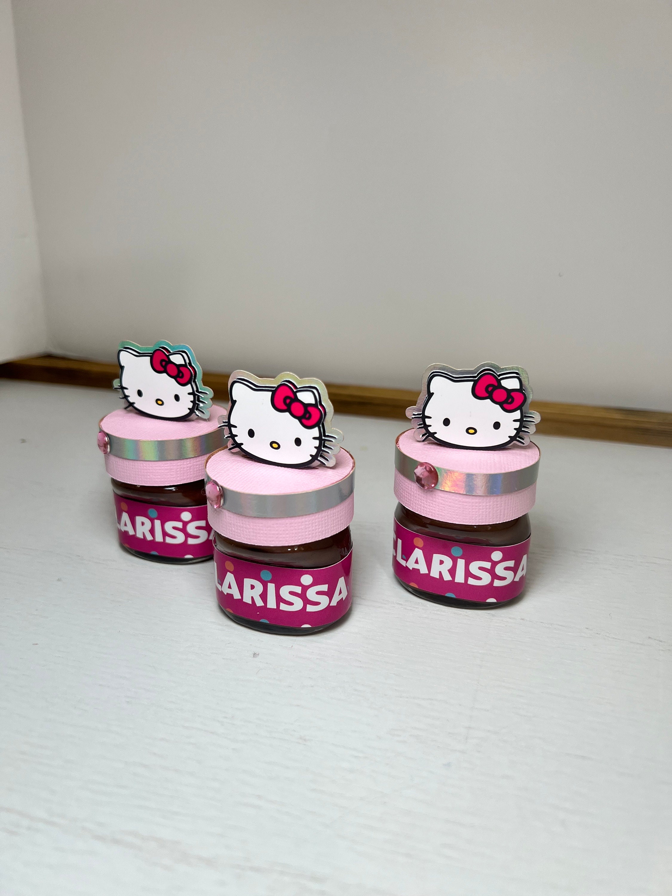 Hello Kitty Mini Nutella, Hello Kitty Party Decor, Hello Kitty Birthday ...