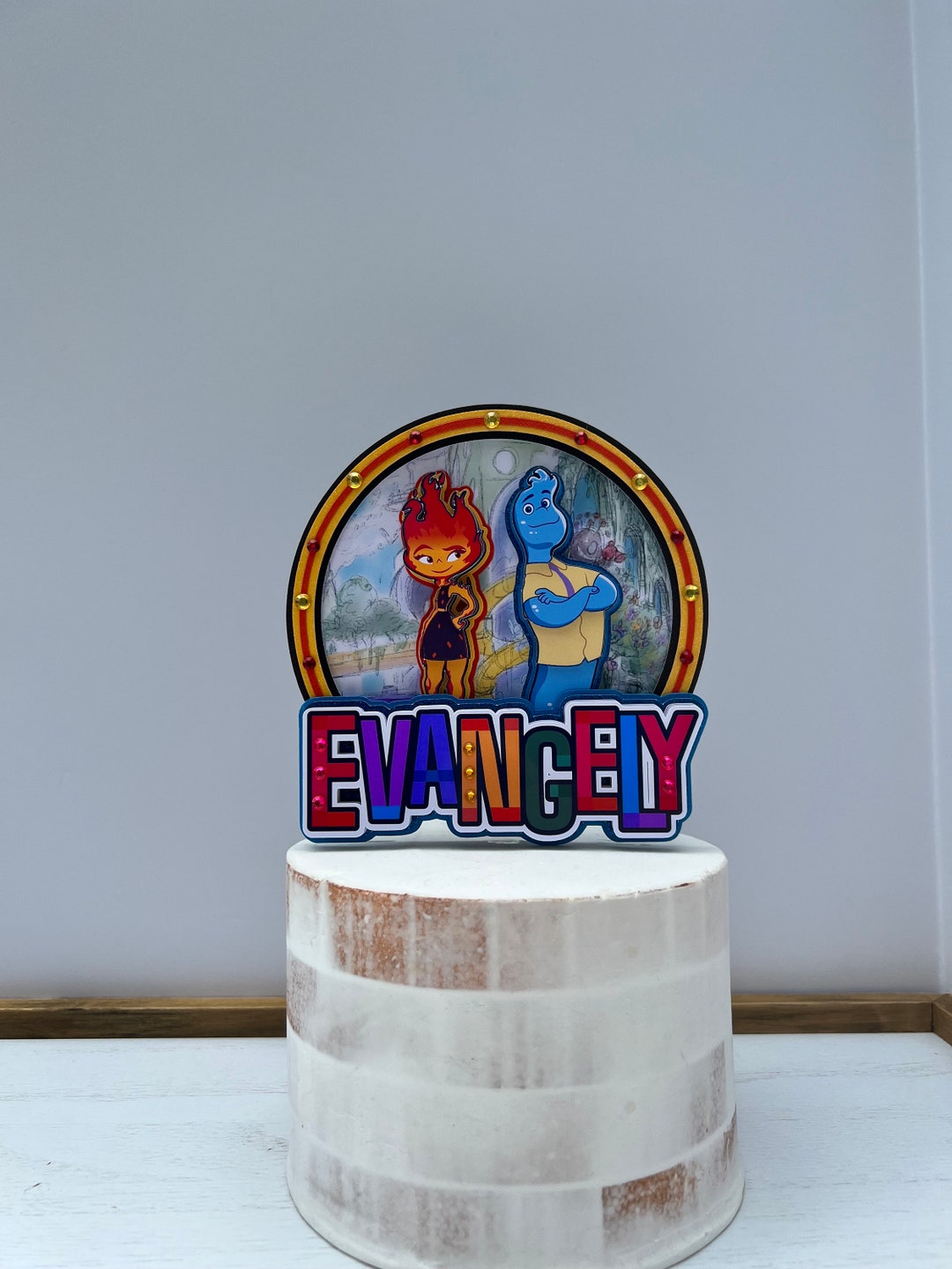 Elemental Caketopper, Elemental Party Decor, Elemental Birthday Party ...