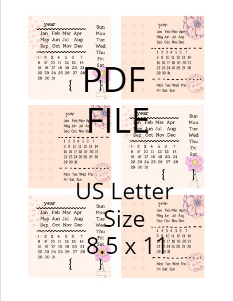 Day Printable Memo Sheets Calendar Notes Journal Planner | Etsy