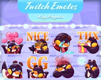 King Twitch Emotes - Etsy