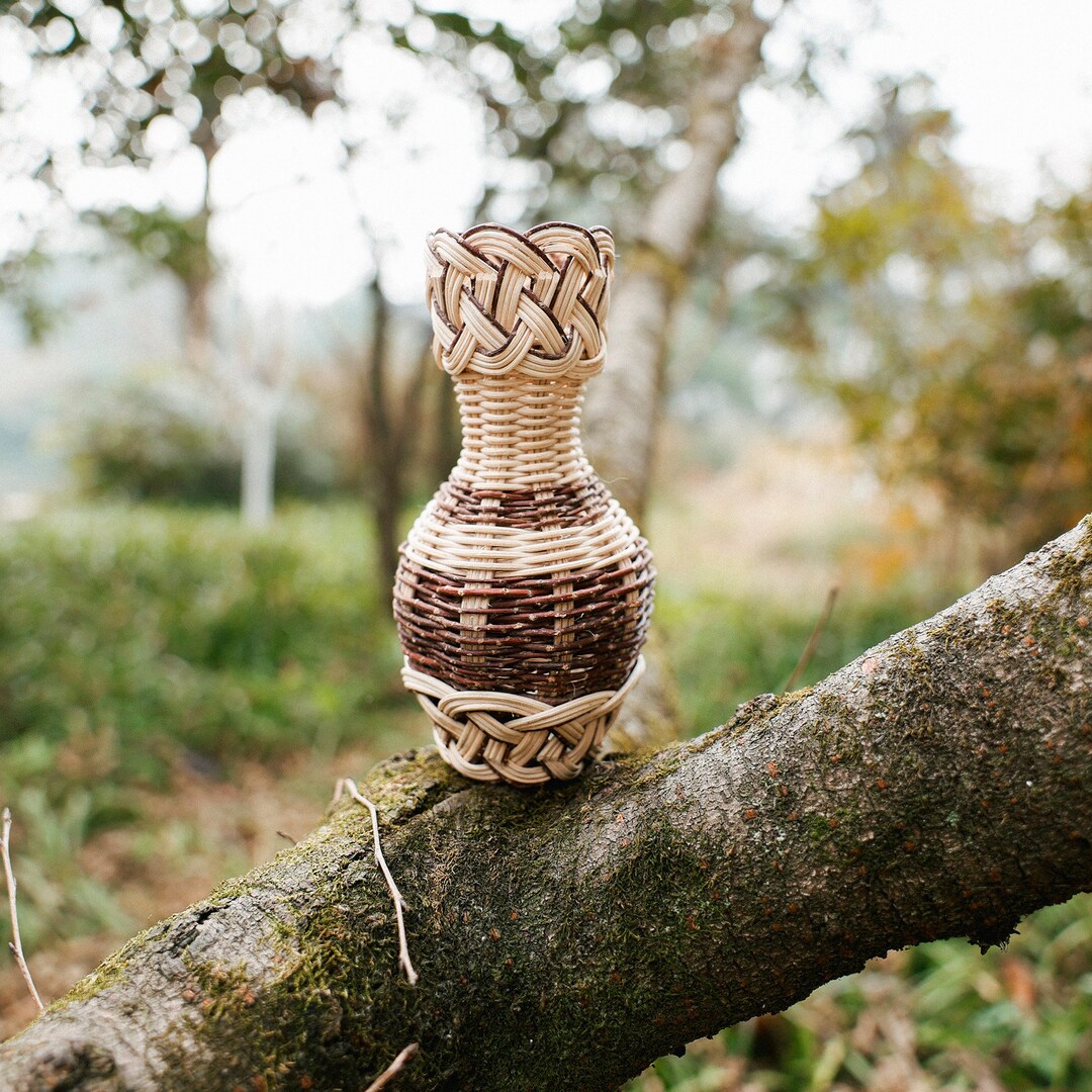 Handmade Woven Straw Vase: Moroccan Basket, Floral Arrangement - Etsy