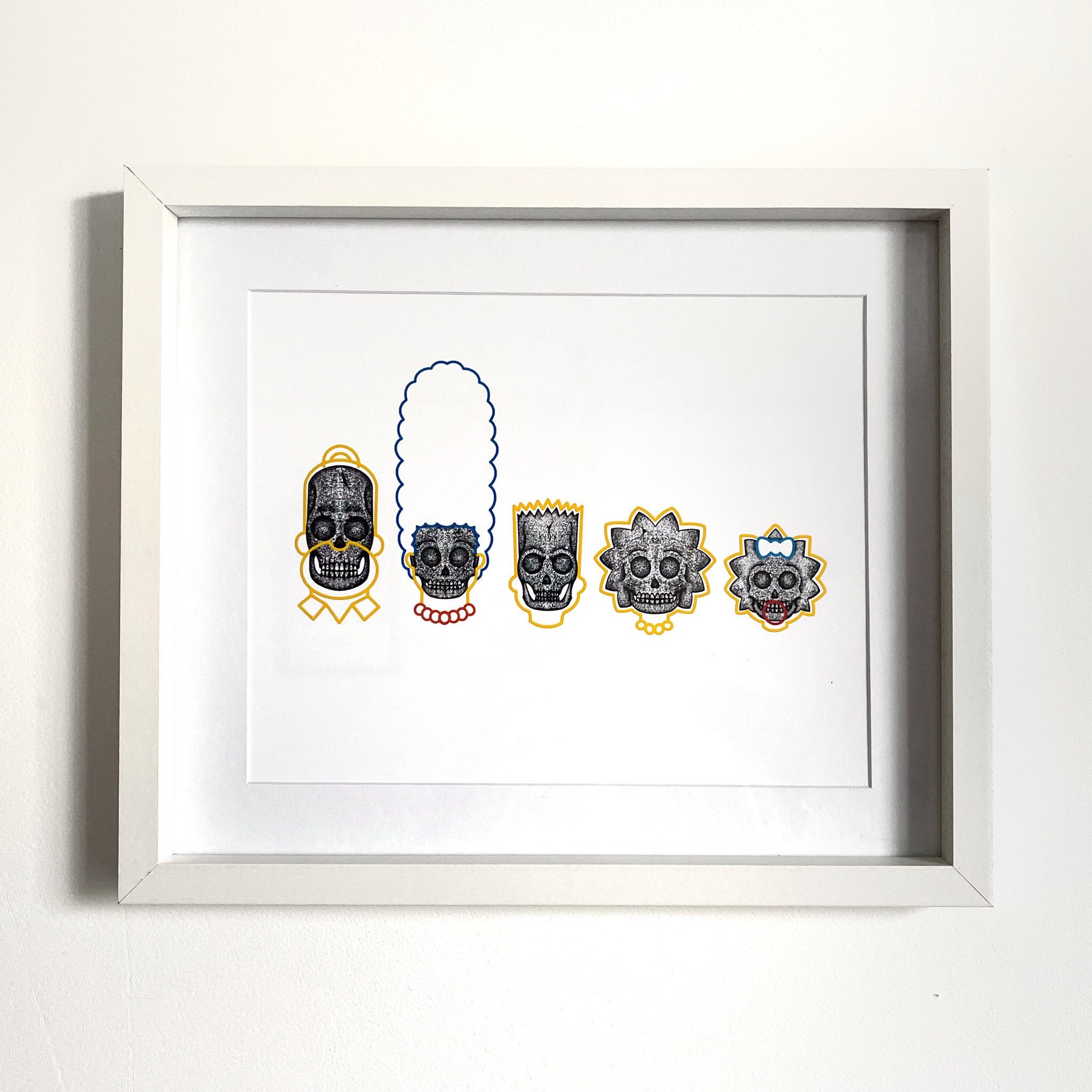 Simpsons Skeleton Wall Art - Etsy