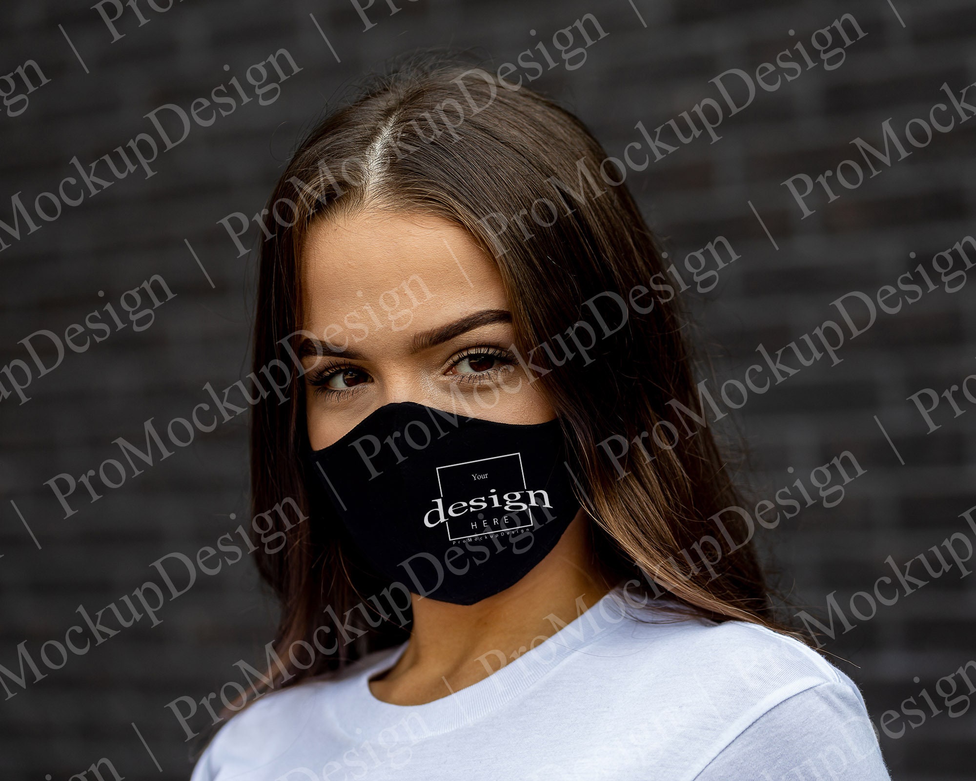 Paper & Party Supplies Paper Unisex mask mock up Face cotton mask ...