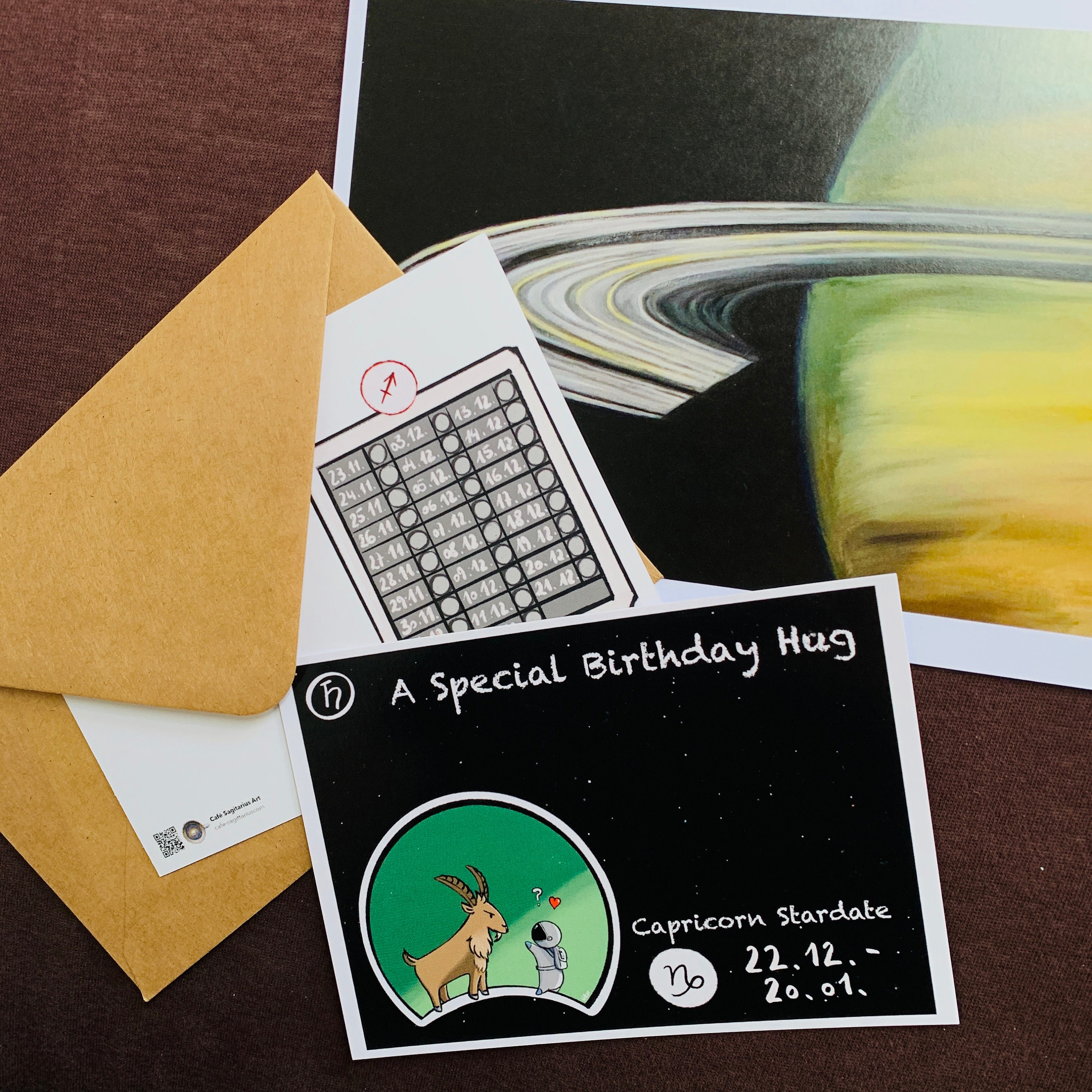 Zodiac Card - Hugonaut, Capricorn, Birthday Card, Steinbock ...