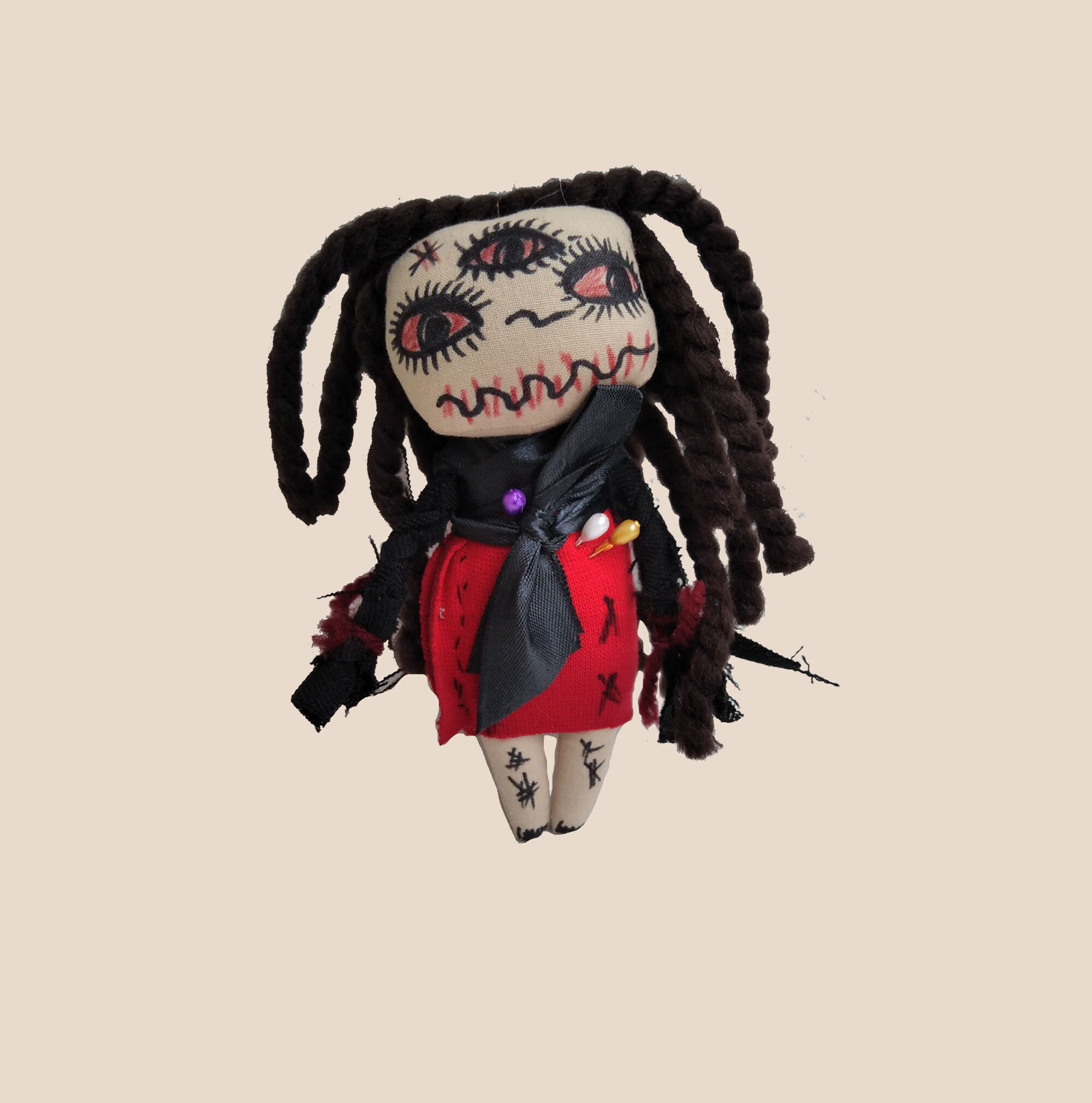 Voodoo Doll With Pins - Etsy