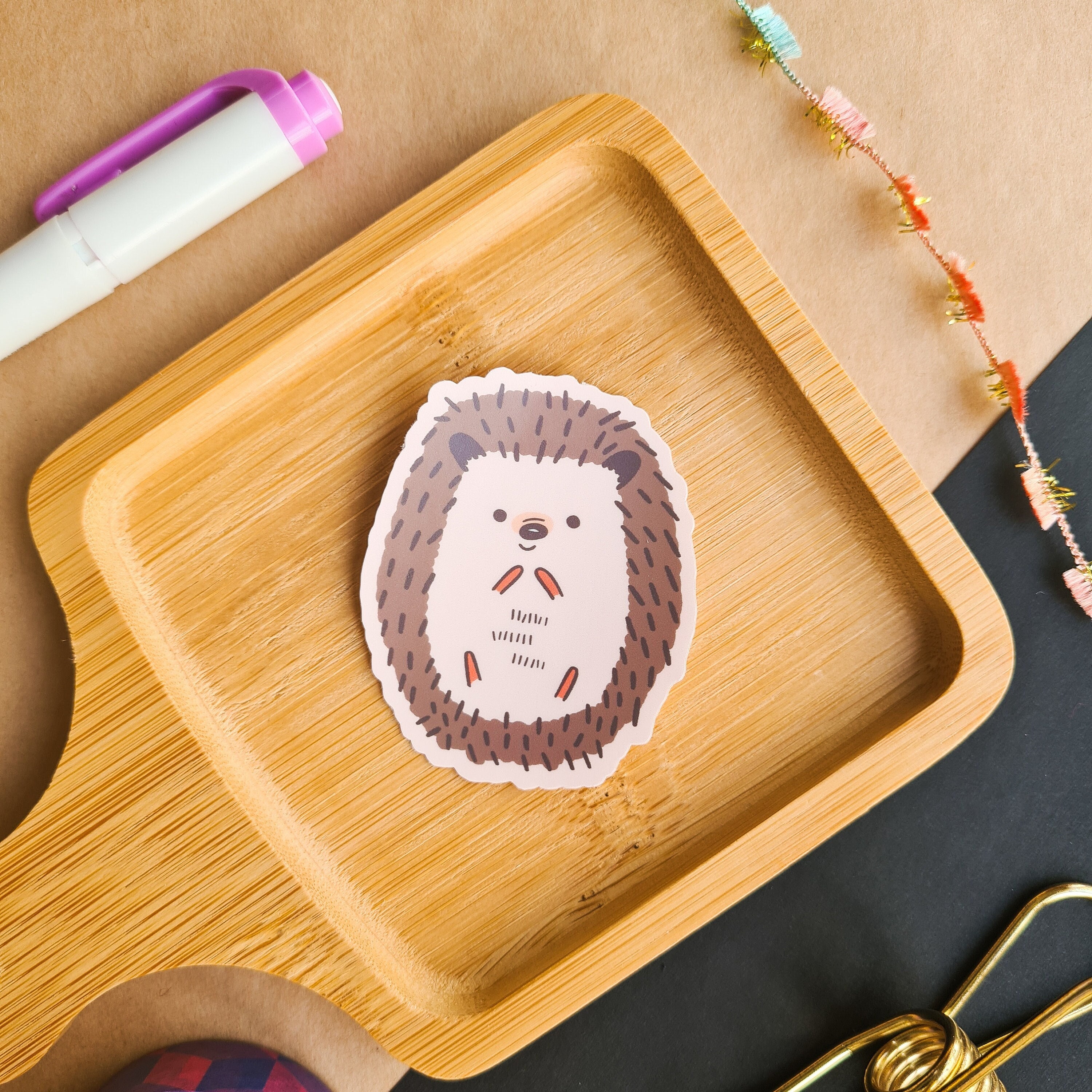 Cute Hedgehog Sticker Kawaii Hedgehog Cute Animal Sticker - Etsy
