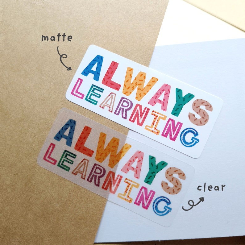 Daily Reminders Sticker Pack 5pc Lettering Sticker Pack Journal ...