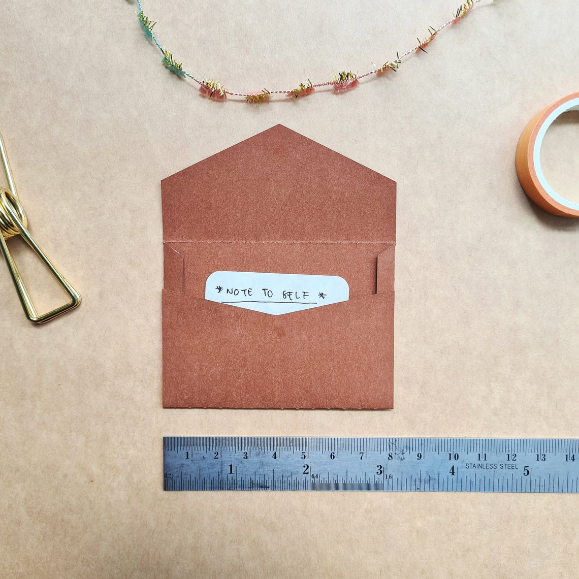 Mini Envelope Set for Journalling Set of 5 Handmade | Etsy