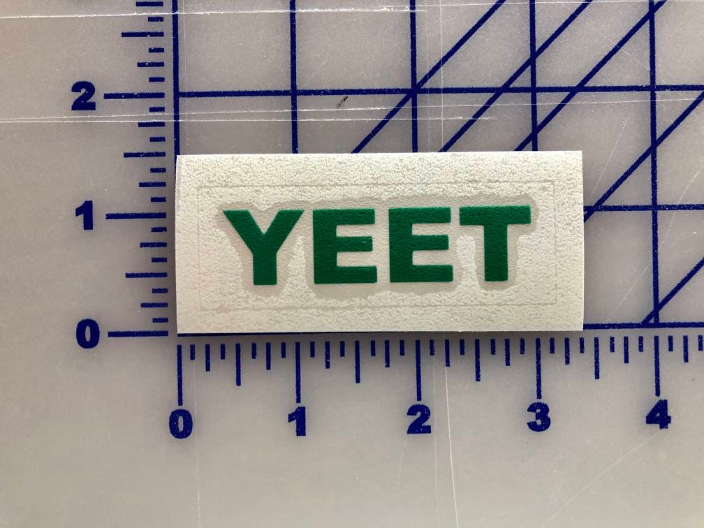 Yeet Decal Sticker *multiple Sizes and Colors Available* Cannon Funny ...