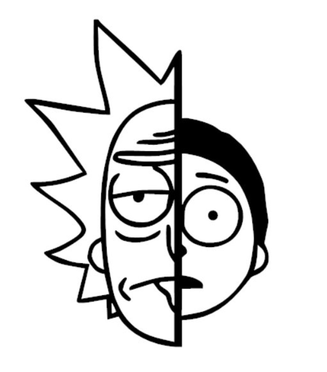 Rick and Morty Decal - Multiple Sizes and Colors Available - Adult Swim ...