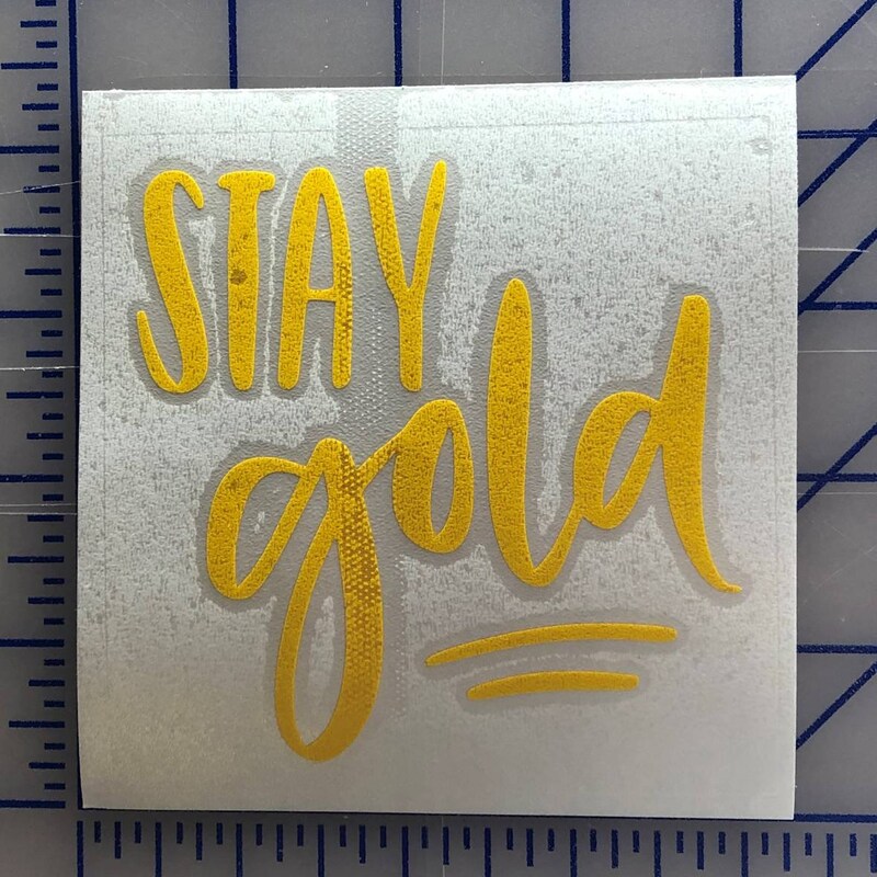 Gold Decal - Etsy
