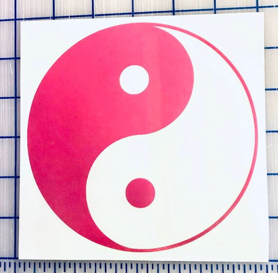Yin Yang / Ying Yang Decal Sticker multiple Sizes and Colors | Etsy