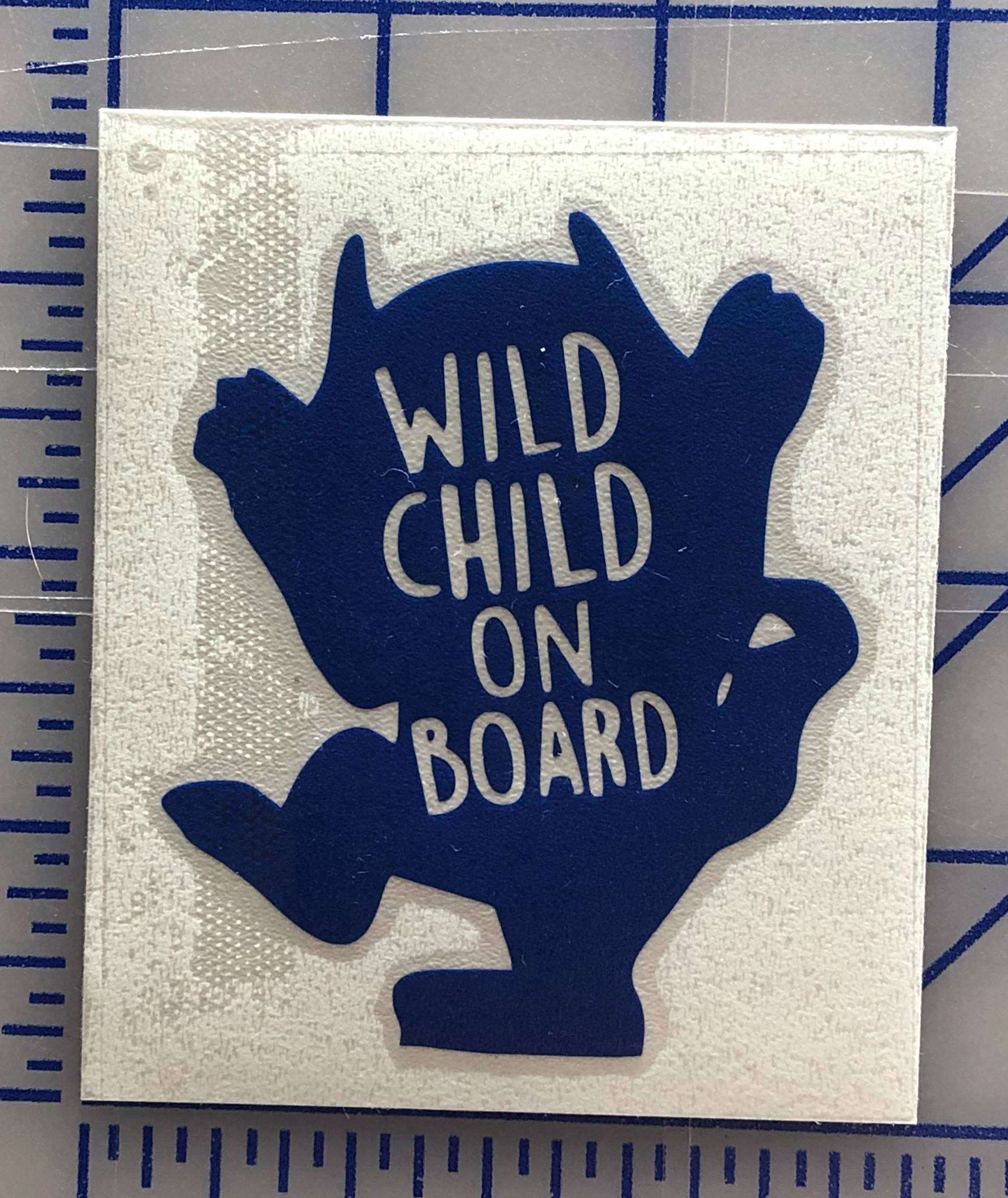 Wild Child on Board Decal Sticker multiple Sizes and Colors - Etsy