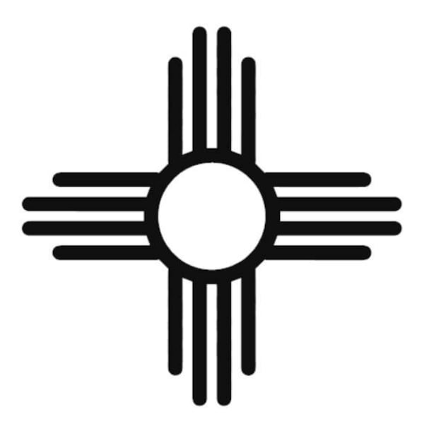 Nm Zia Symbol Window Stickers - Etsy
