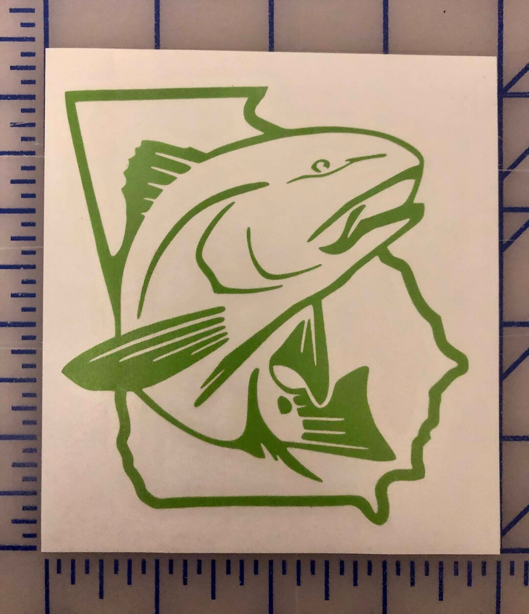 Redfish Georgia Decal Sticker *multiple Sizes and Colors Available ...