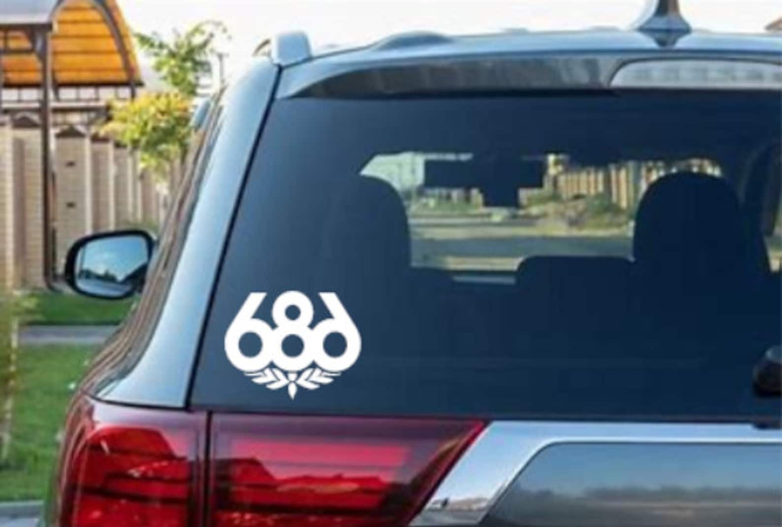 686 Decal Sticker Multiple Sizes & Colors Skiing Snowboarding Outdoors ...