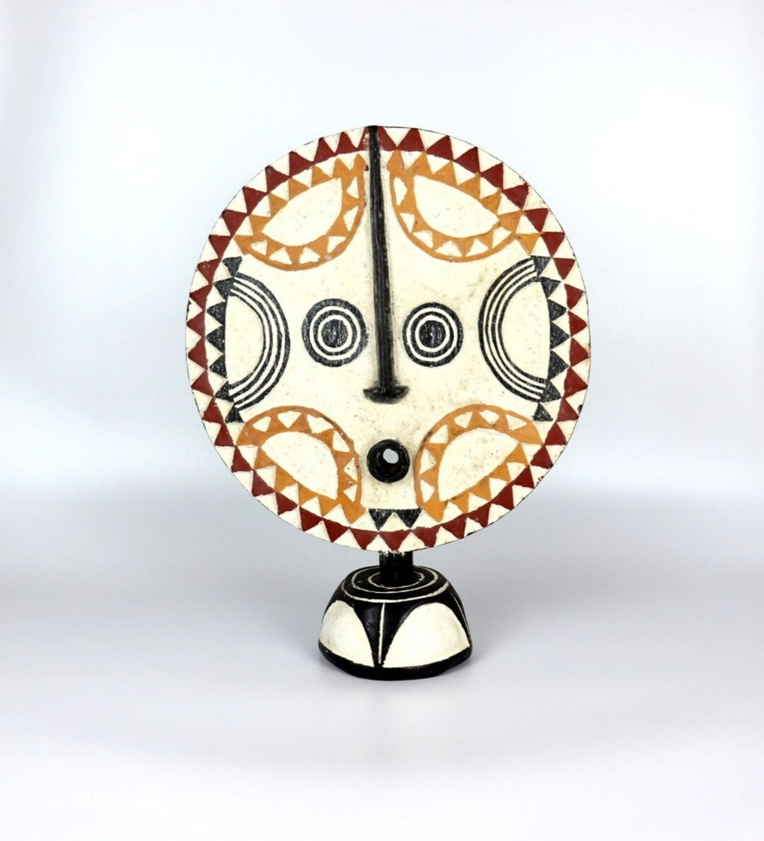 Rare Bwa Sun Mask in Polychrome Wood, Bobo Mossi Burkina Faso, African ...