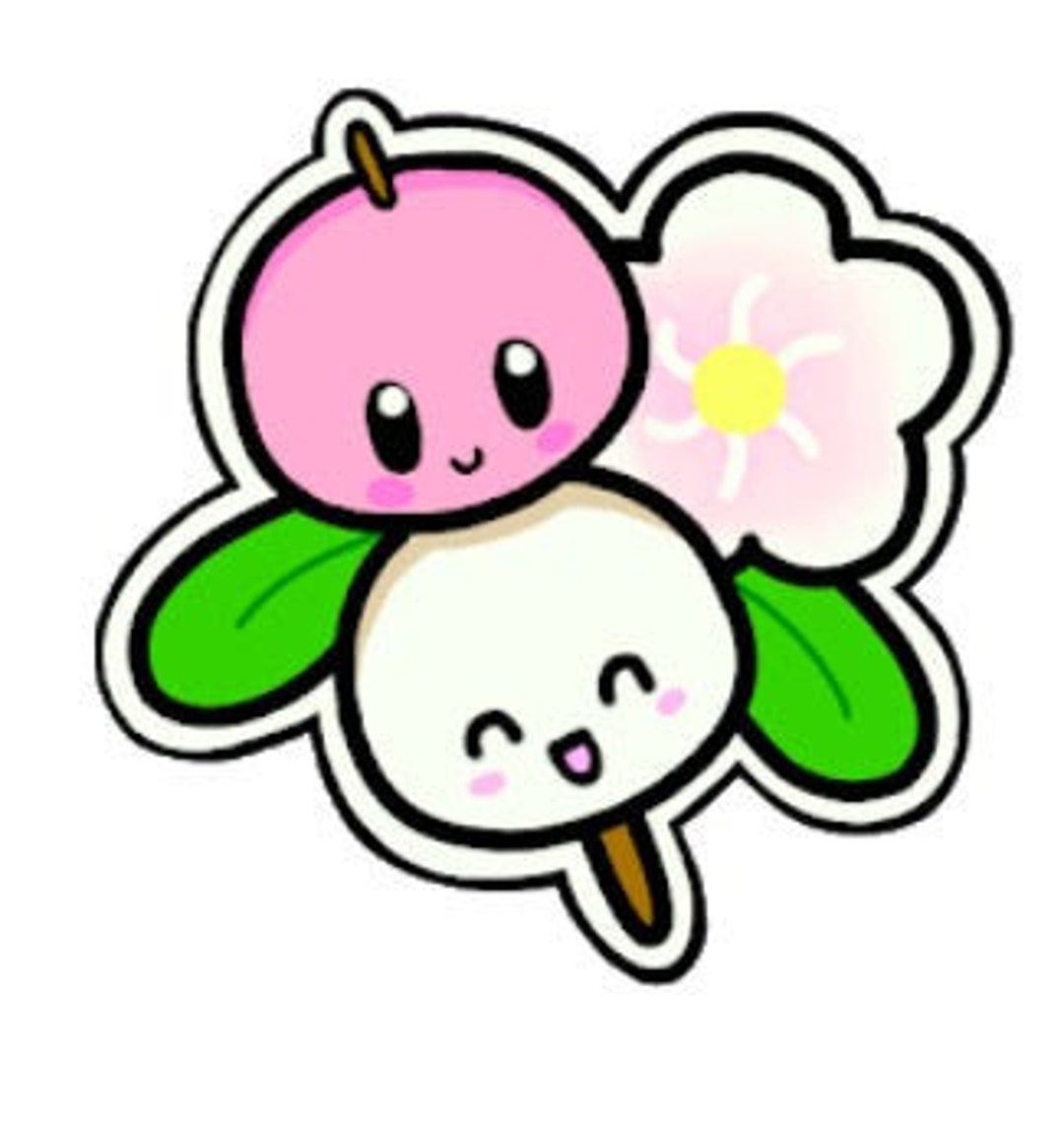 Mochi on a Stick Sticker, Japanese Dessert Sticker - Etsy