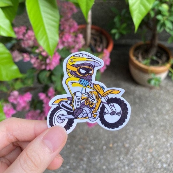 Dirtbike Sticker - Etsy