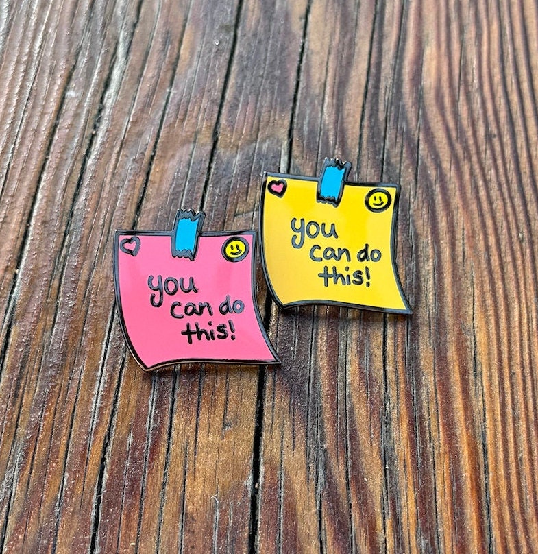 You Can Do This Enamel Pin, Motivational Pin - Etsy