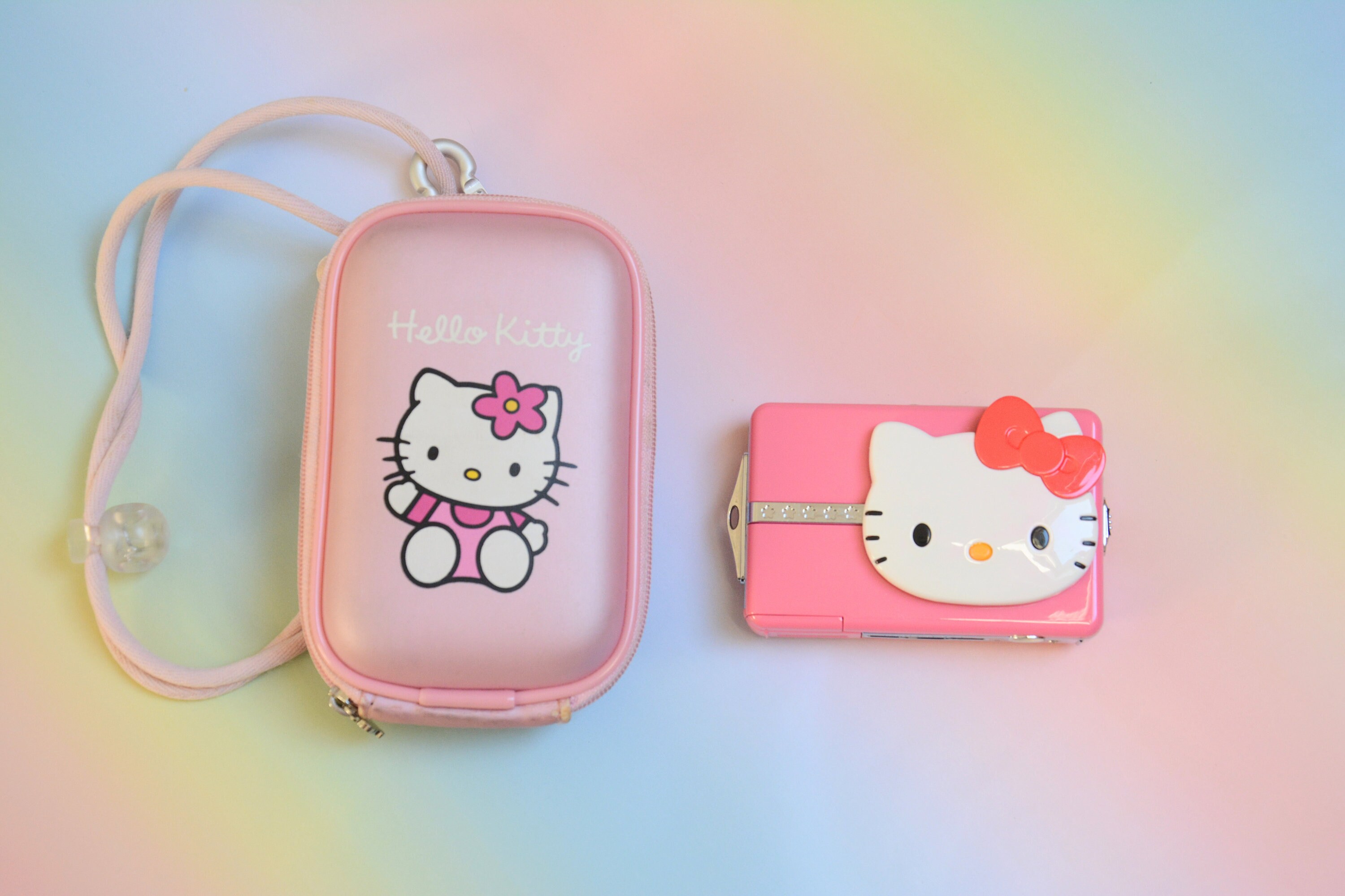 Hello Kitty Pink Camera MINT Sanrio Digicam Pink Case Digital Camera ...