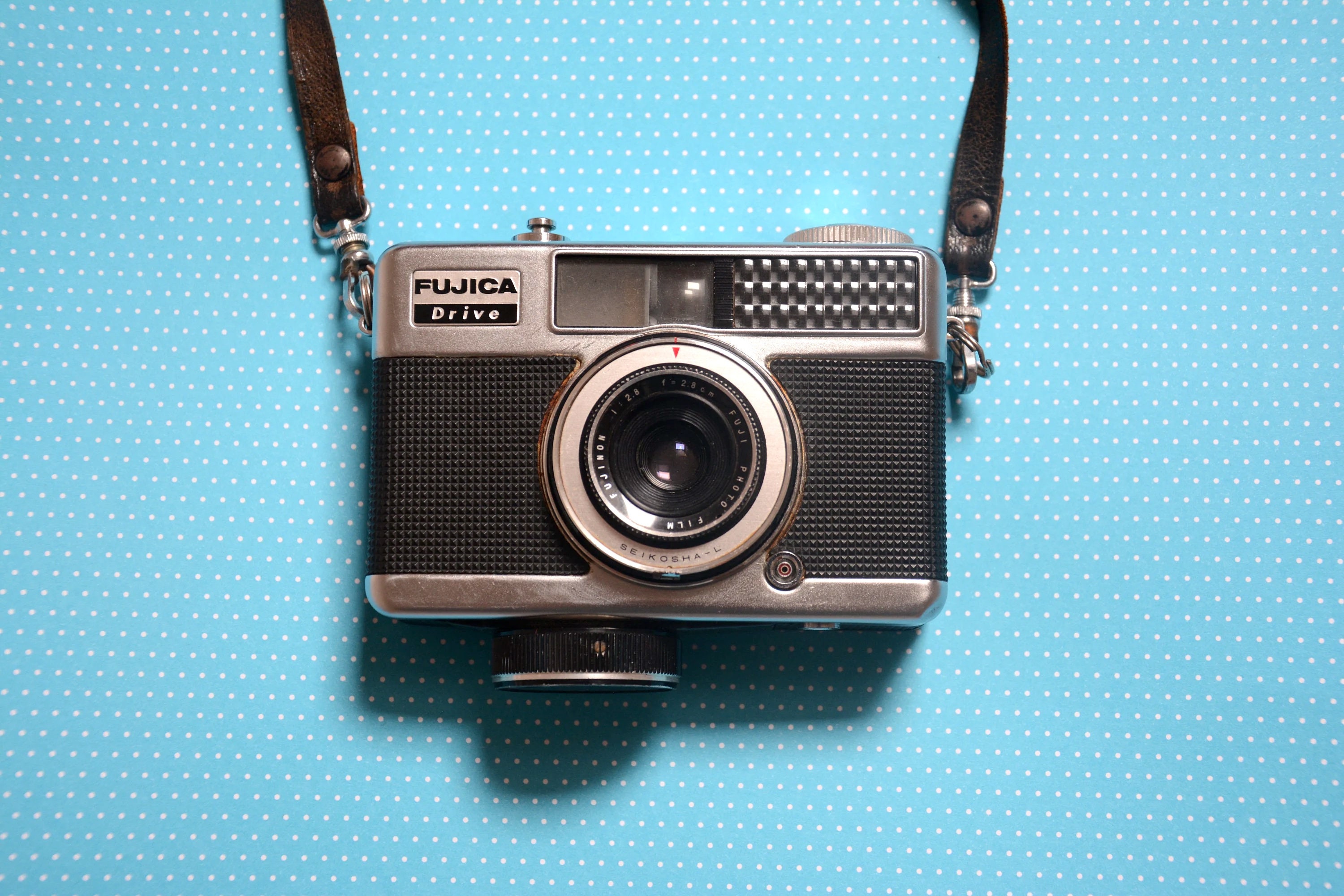 Fujica Drive Half-frame Film Camera With 28mm 2.8 Lens Fully Functional ...