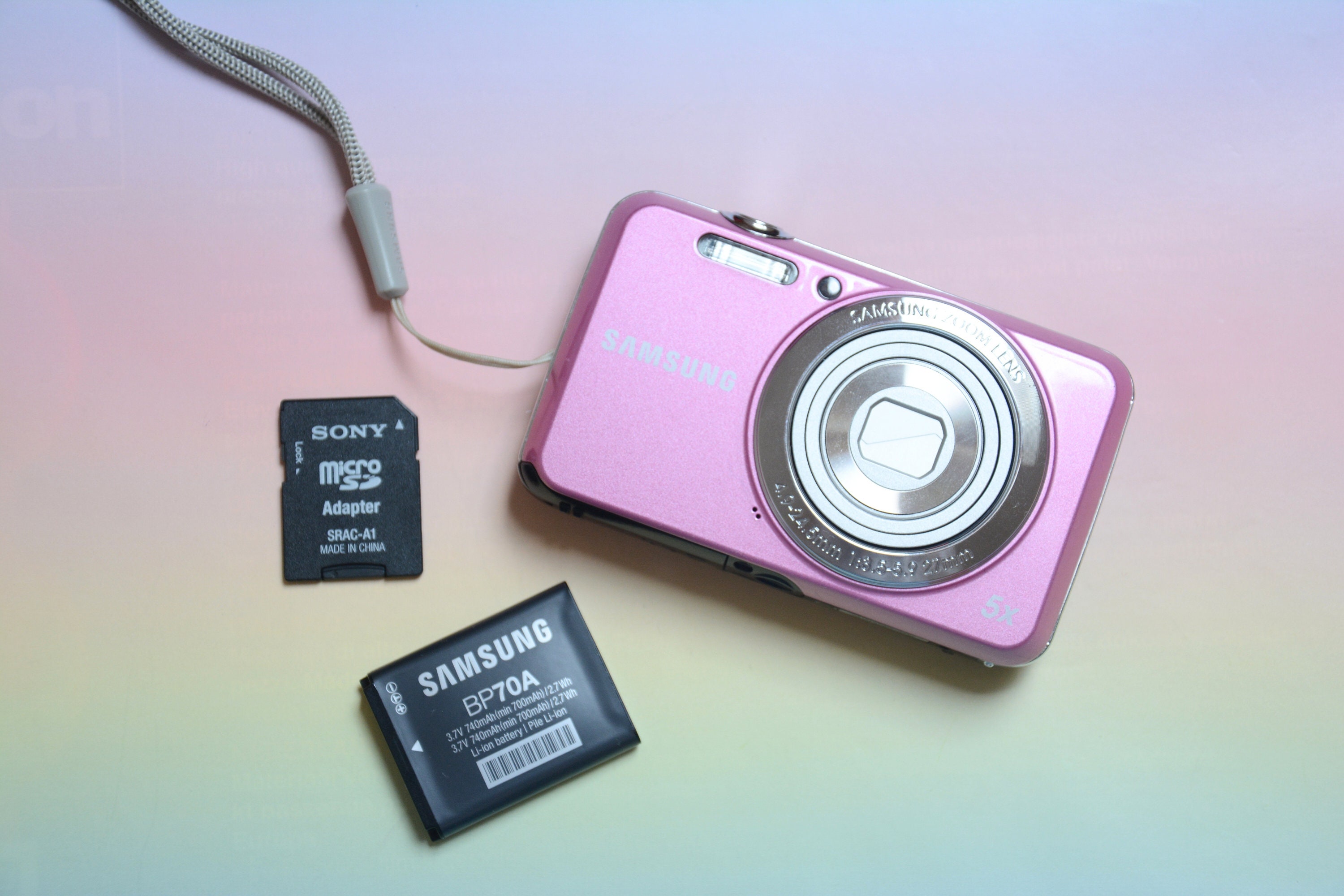 Samsung ES80 Digicam Compact Pink Camera Es80 Point and Shoot Digital ...