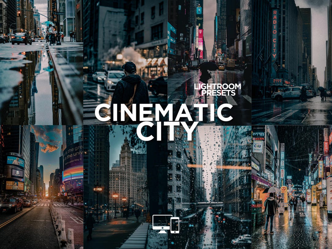 CINEMATIC CITY Lightroom Presets | Dark Moody Film Look Filters | High ...