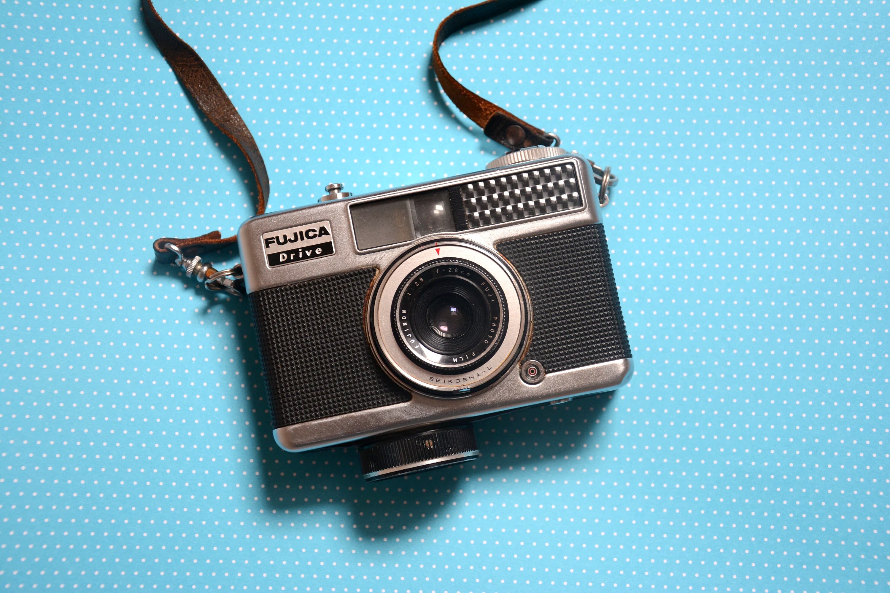 Fujica Drive Half-frame Film Camera With 28mm 2.8 Lens Fully Functional ...