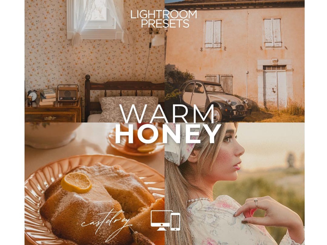 Golden Honey Lightroom Presets, Warm Filters for Instagram, Glowy ...