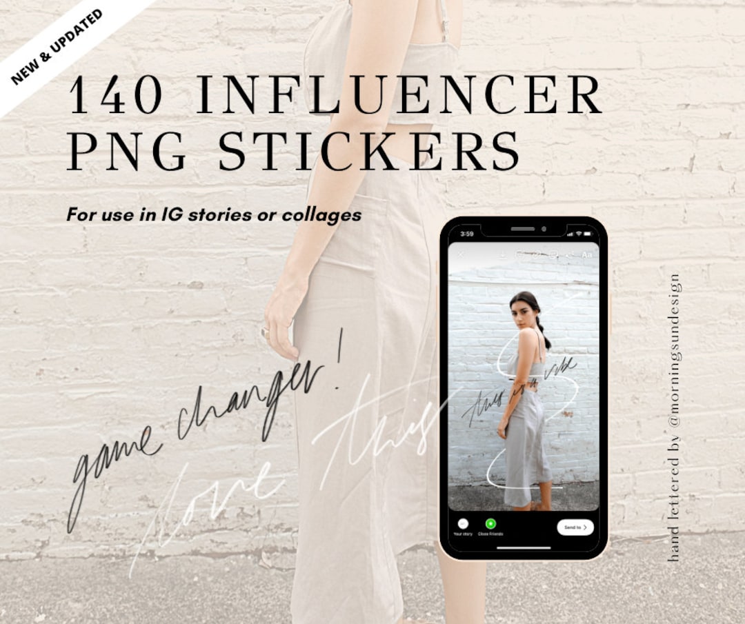 140 Png Stickers for IG Instagram Stories, Collages and Aesthetic Edits ...