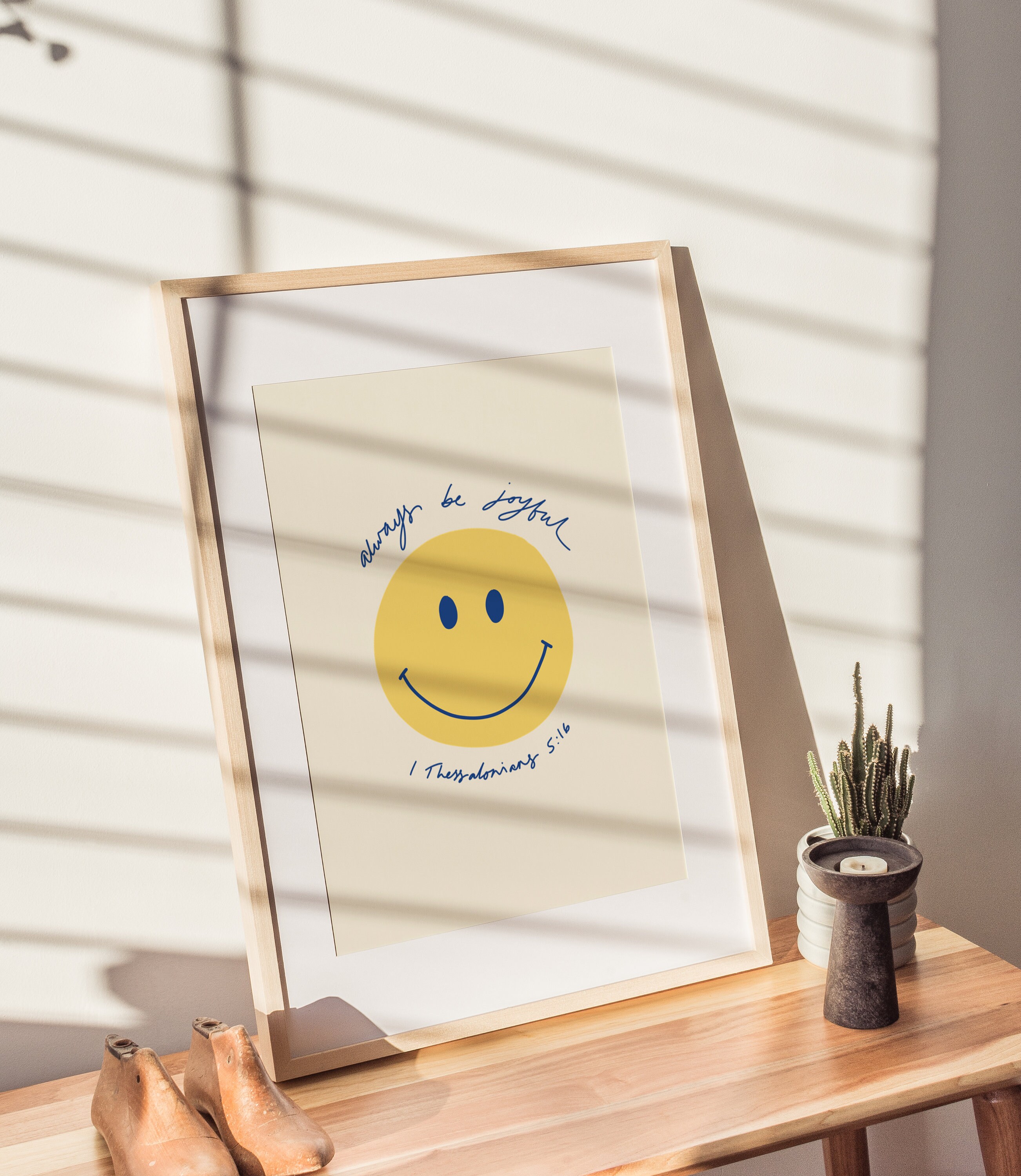 Always Be Joyful - Bible Verse Illustrated Print | Happy Bible Verse ...