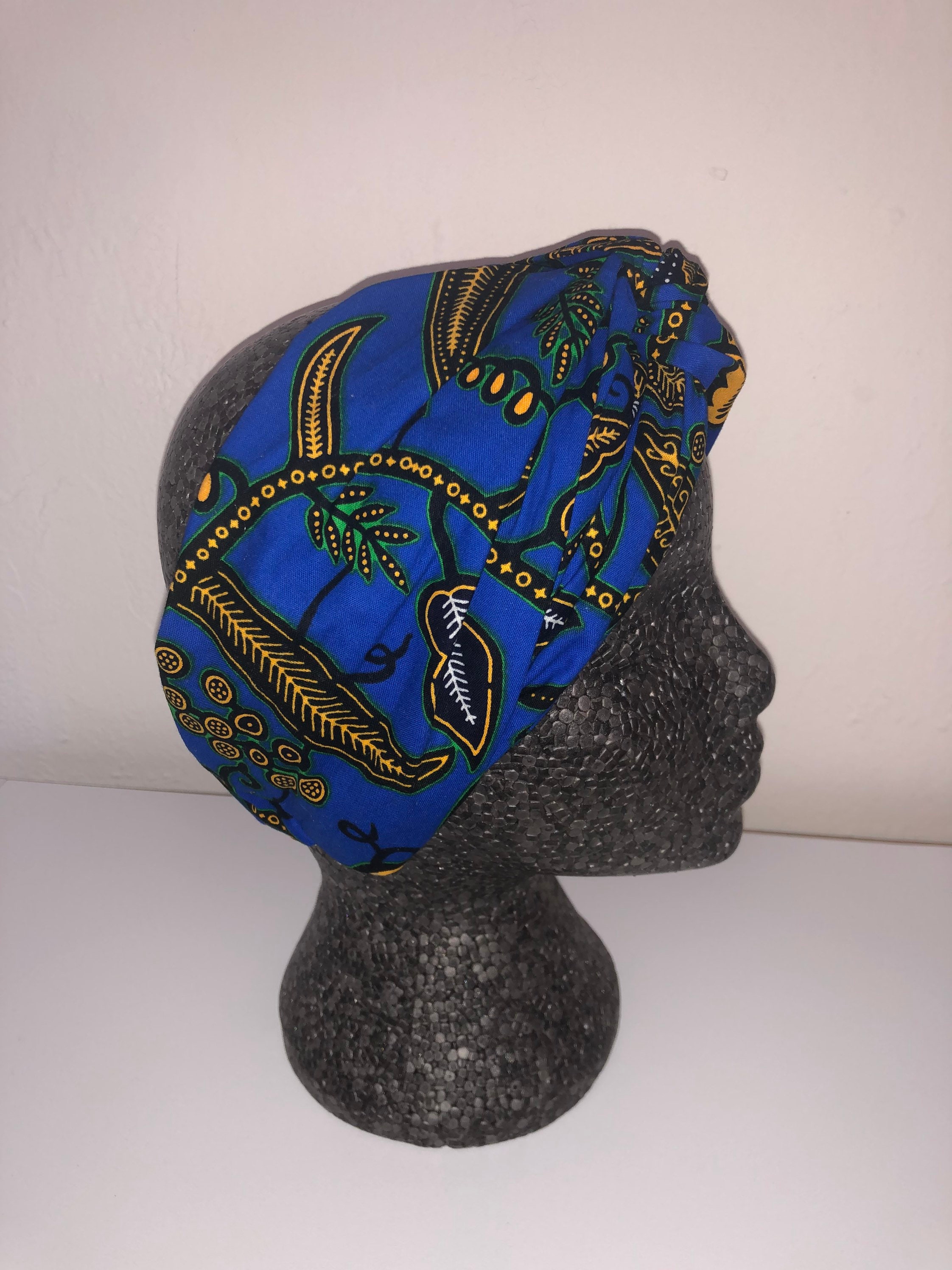 Turban Twist Headband Ankara African Wax Print With Etsy