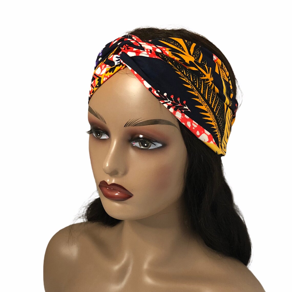 Turban Twist Headband Ankara African Wax Print With Etsy