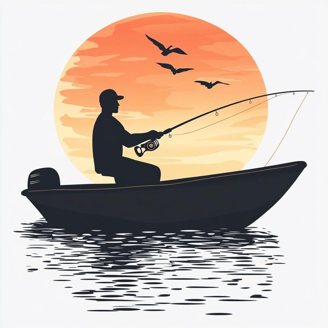 Fishing PNG, Digital Download - Etsy