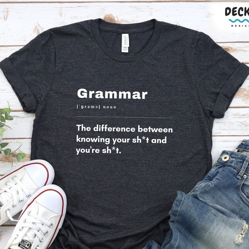 Funny Grammar Shirt - Etsy