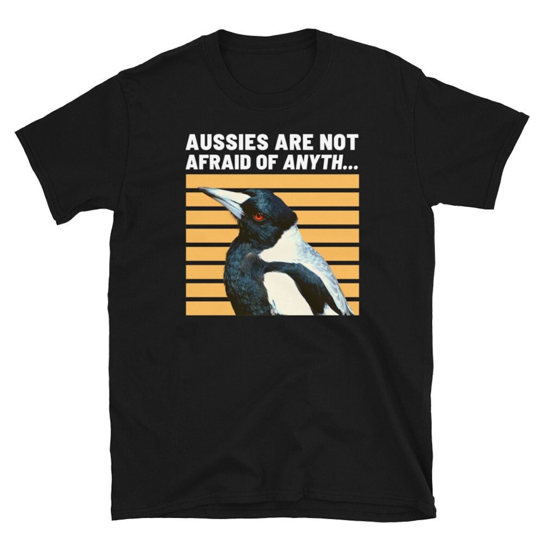 Angry Magpie Shirt, Funny Australia Tshirt, Outdoor Aussie Tee, Bird ...