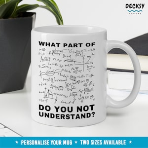 Funny Math Mug, Personalised Gift for Math Teacher, Calculus Mug ...