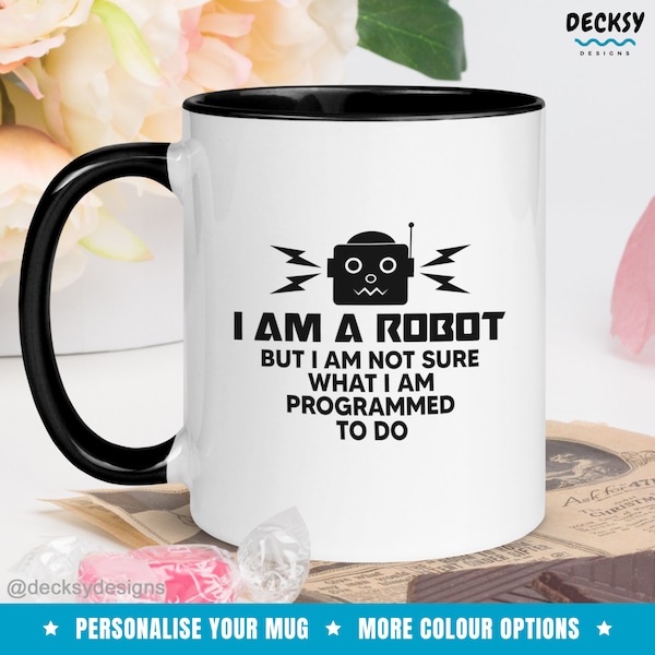 Robot Coffee Mug - Etsy