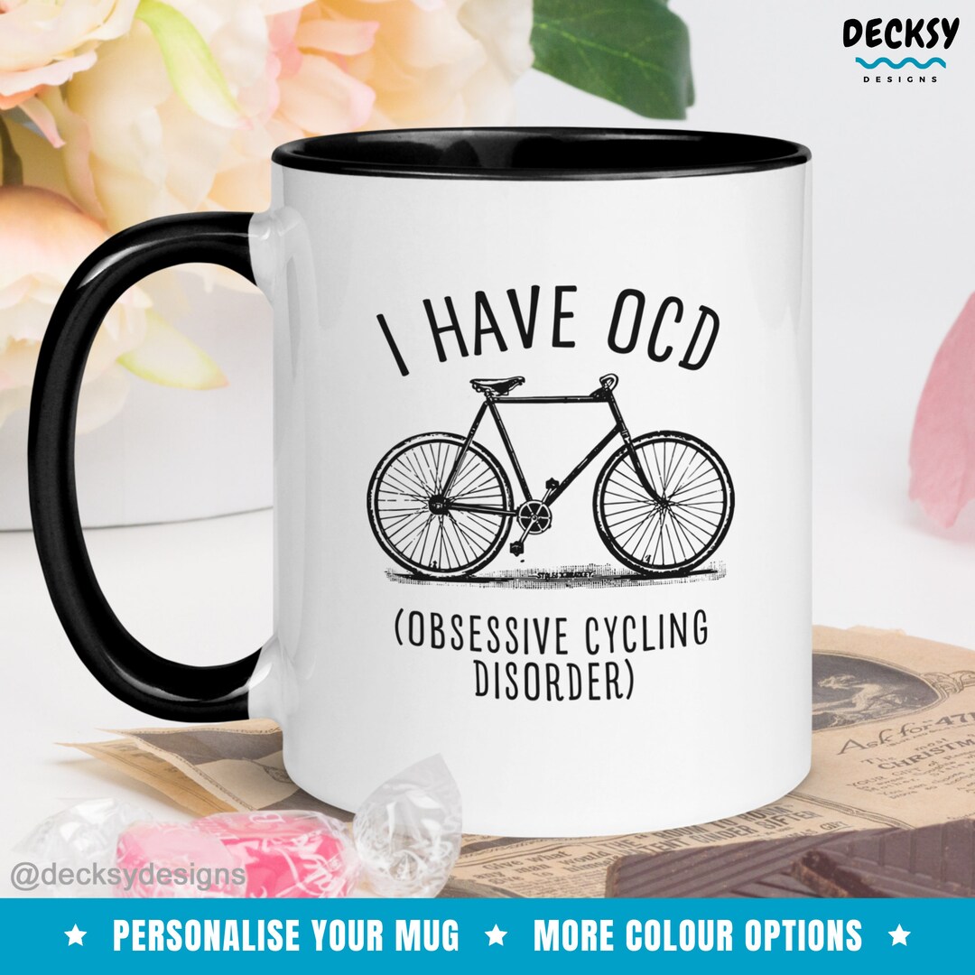 Cycling Mug, Custom Cyclist Gift, Cycle Lover Mug, Bicycle Coffee Mug ...