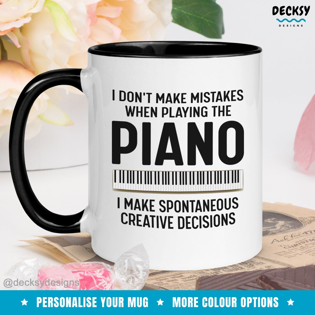 Piano Coffee Mug, Pesonalised Pianist Mom Gift, Piano Teacher Gift ...