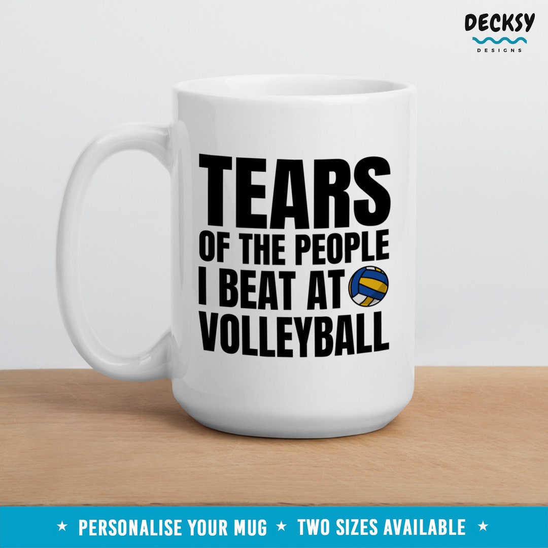 Volleyball Mug, Volleyball Player Gift, Personalised Sports Lovers ...