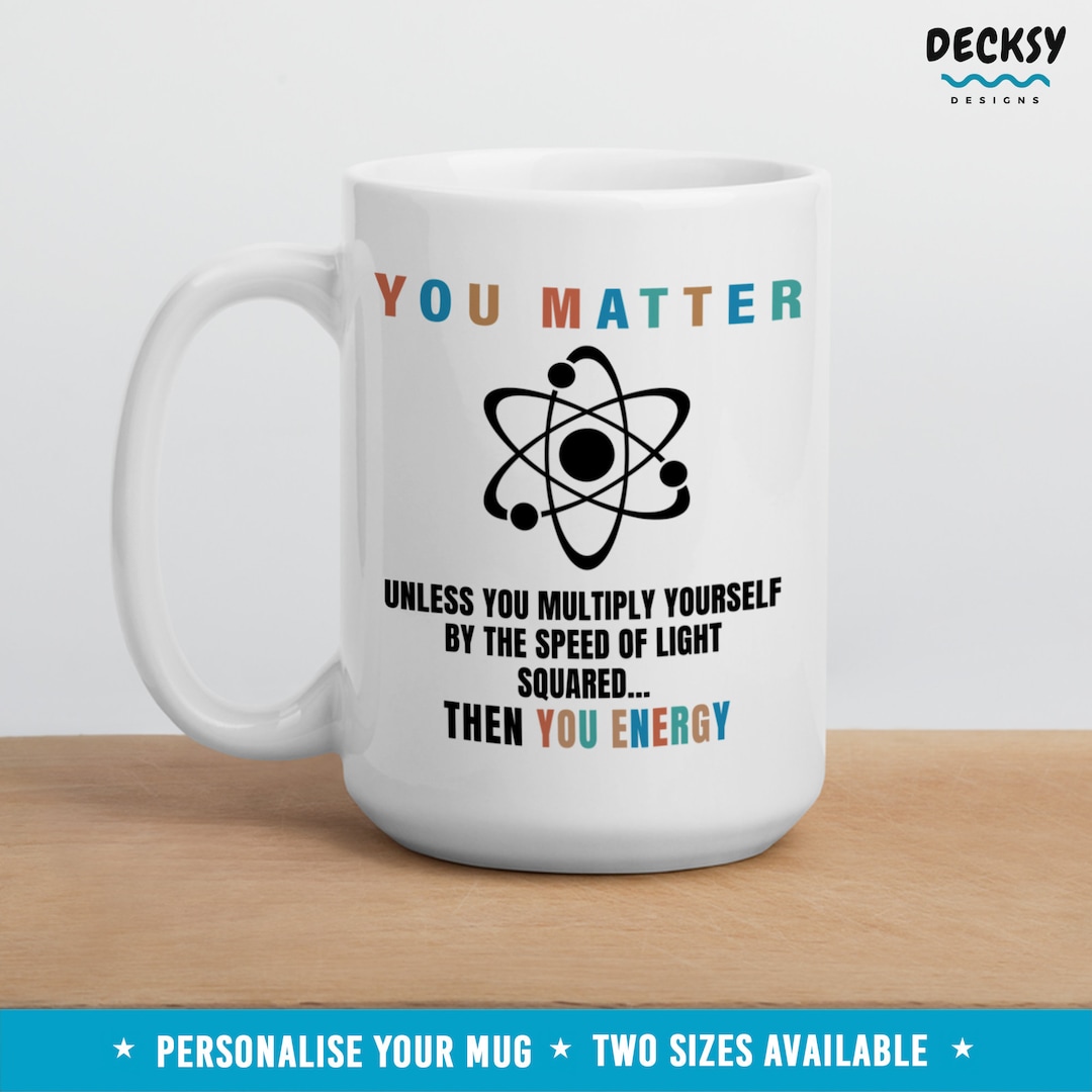 Physics Coffee Mug, Custom Funny Science Gift, Physician Mug, Scientist ...