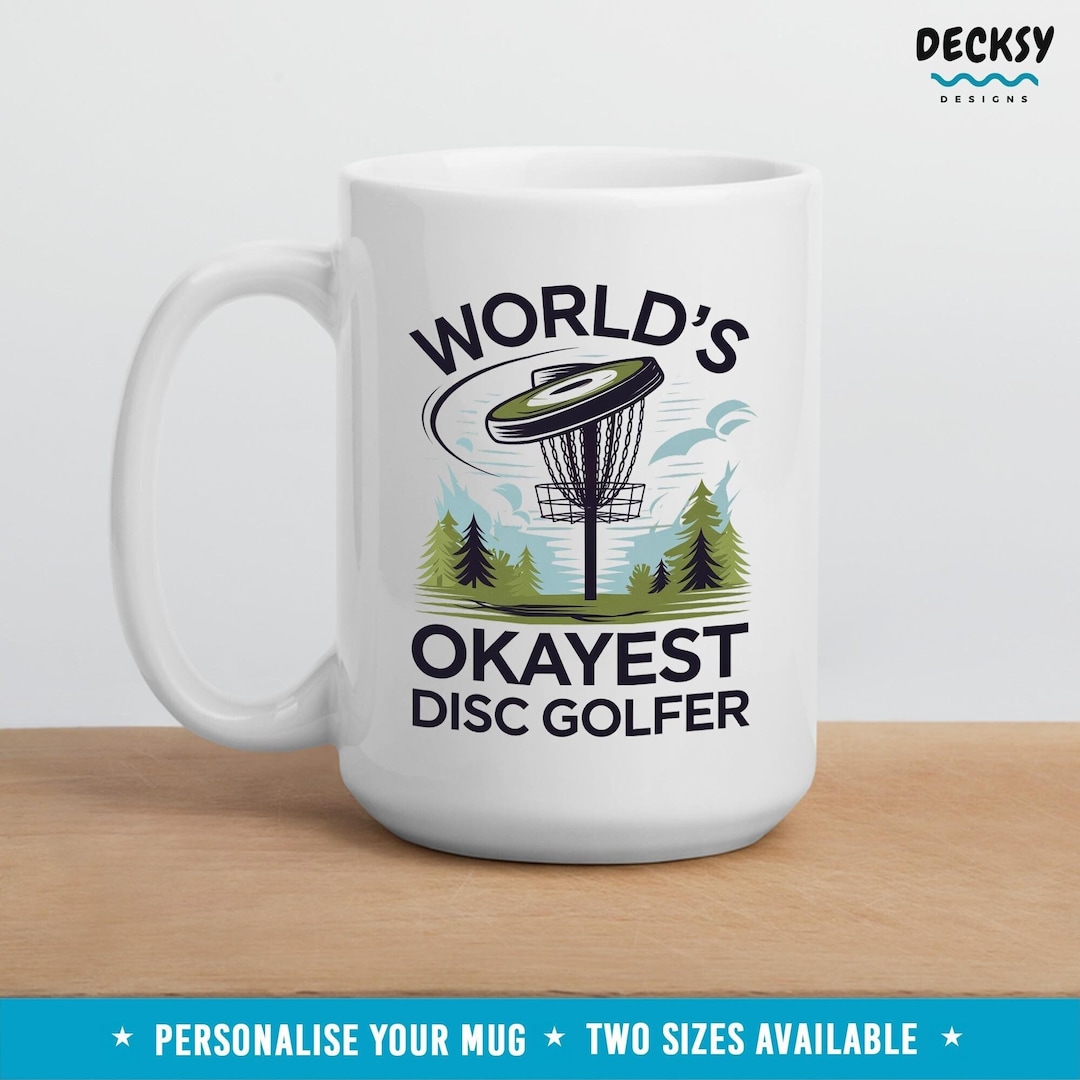 Disc Golf Coffee Mug, Custom Gift for Disc Golfer, Frisbee Golf Gift ...