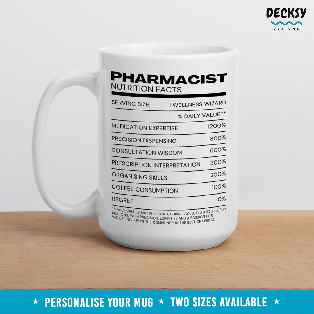 Pharmacist Gift Mug, Custom Pharmacist Mug, Pharmacy Student Mug ...